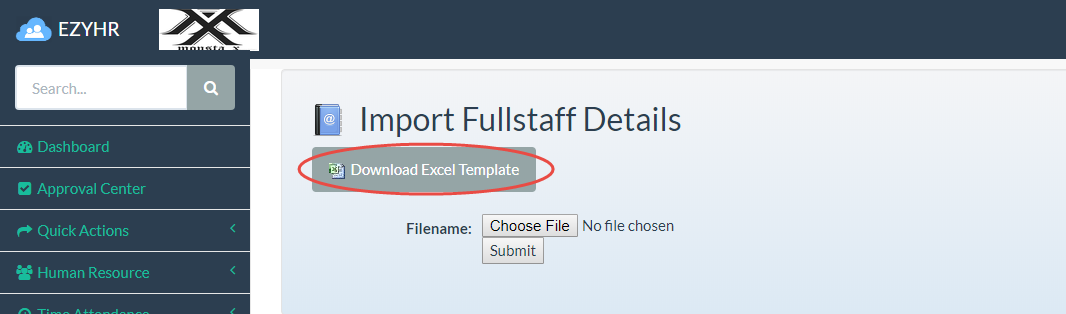 วิธี Generate Fullstaff Template – EZY-HR โซลูชั่นบริหารงานบุคคลออนไลน์