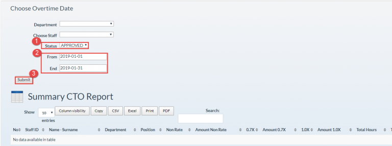วิธี Generate Overtime Report – วันหยุดชดเชย (CTO) – EZY-HR โซลูชั่นบริหารงานบุคคลออนไลน์