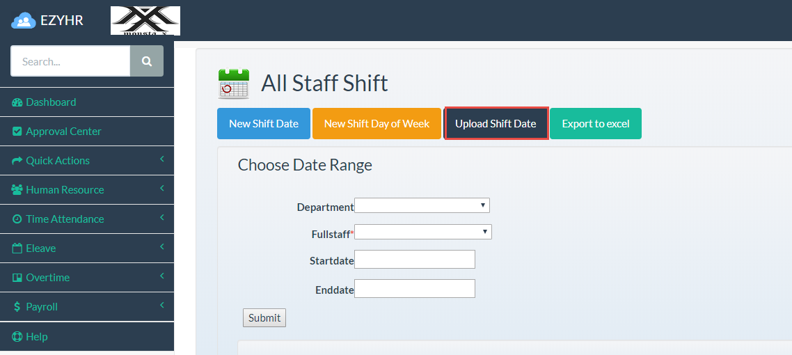 *วิธีการ Upload กะงานเข้าระบบ – EZY-HR โซลูชั่นบริหารงานบุคคลออนไลน์