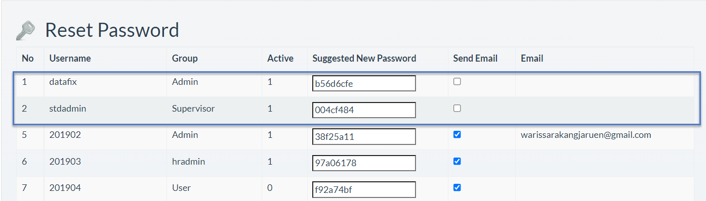 วิธีการใช้ Reset Password And Email Function – EZY-HR โซลูชั่นบริหารงานบุคคลออนไลน์